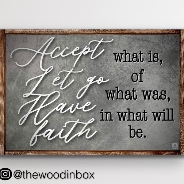 Accept What is Sign - Etsy