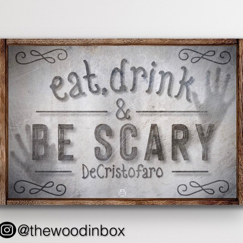 Scary Sign - Etsy