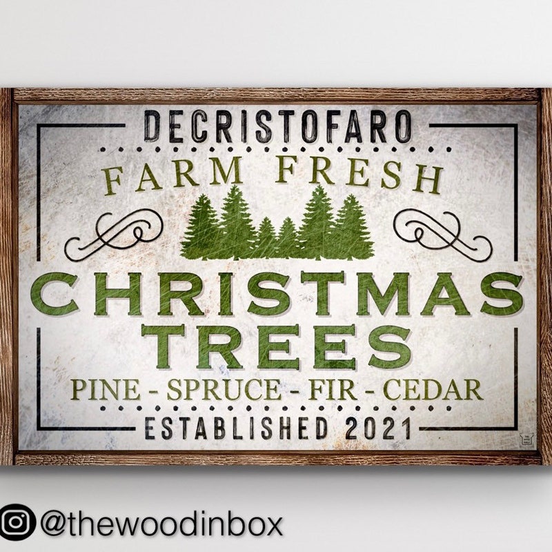 Tree Farm Sign - Etsy