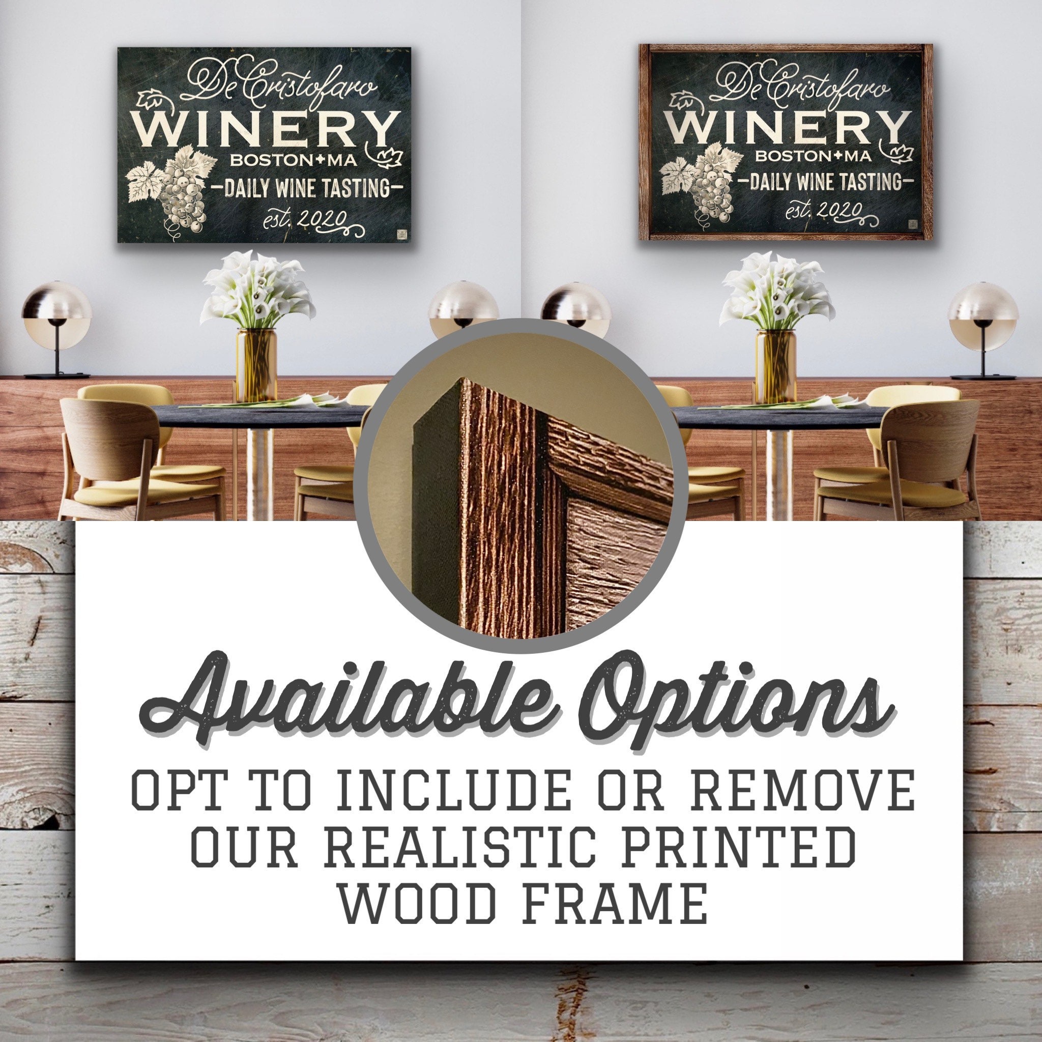 Custom Wine Sign black Wine Bar Decor Winery Sign Last | Etsy