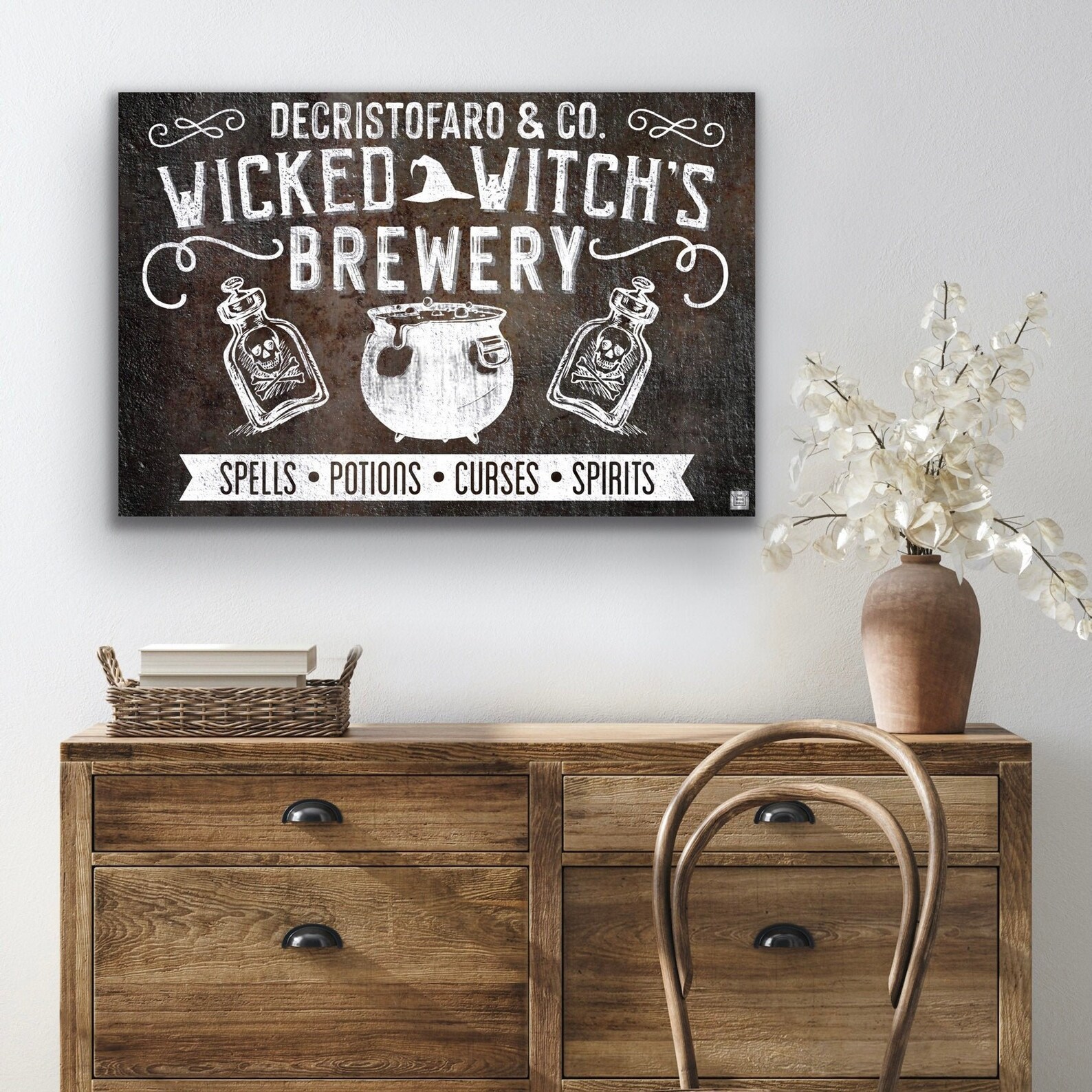 Custom Halloween Witch Sign Witches Brew Halloween Coffee - Etsy