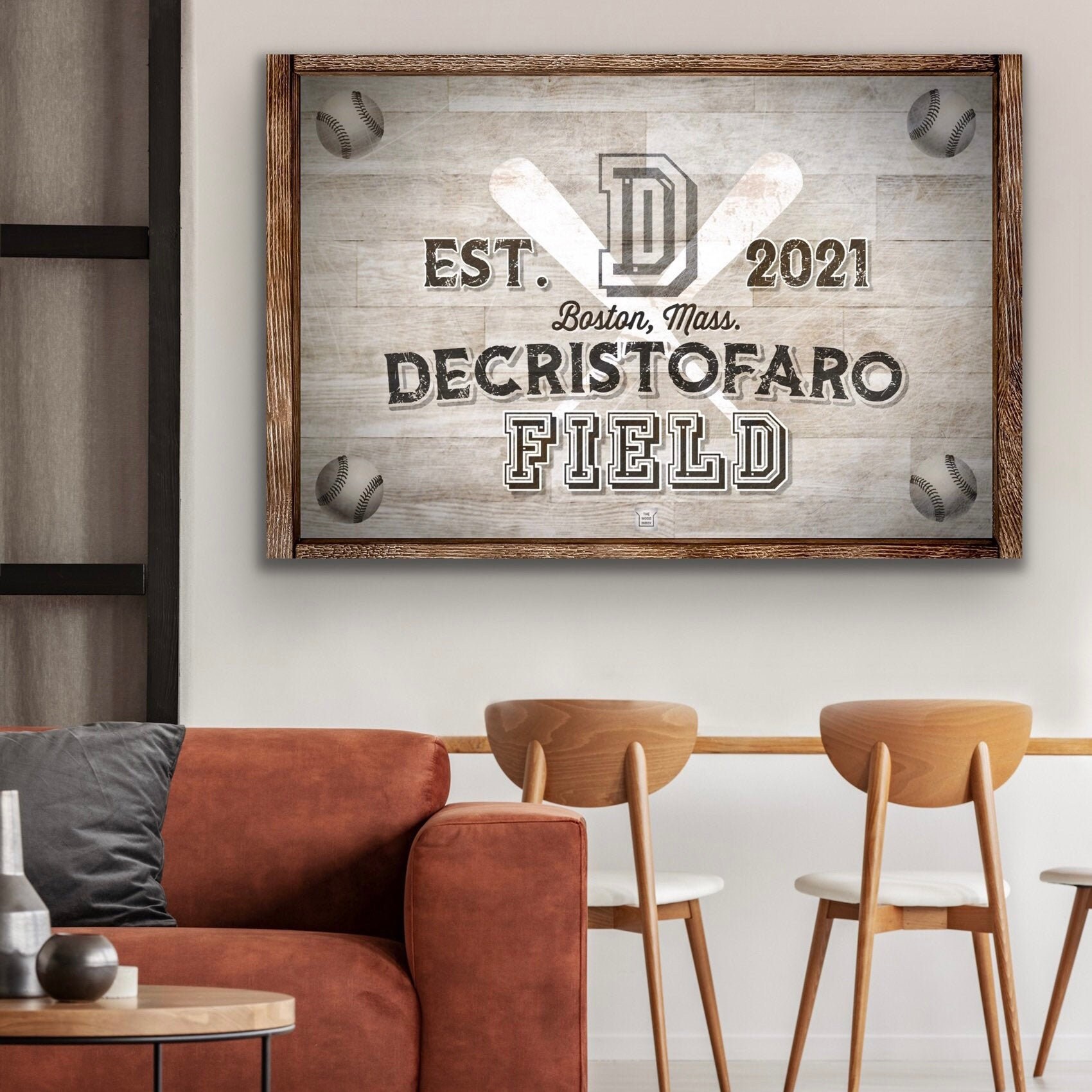 Custom Baseball Field Sign Man Cave Game Room Sports Bar | Etsy