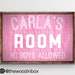 Girls Room Name Sign No Boys Allowed Sign Girls Room Wall - Etsy