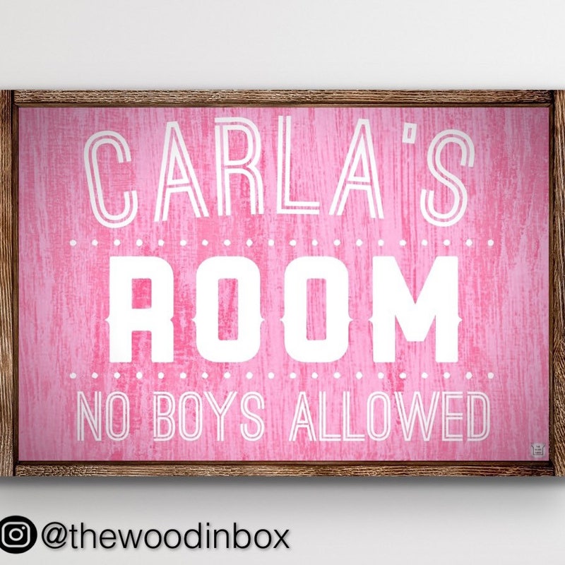 No Girls Allowed Signs - Etsy