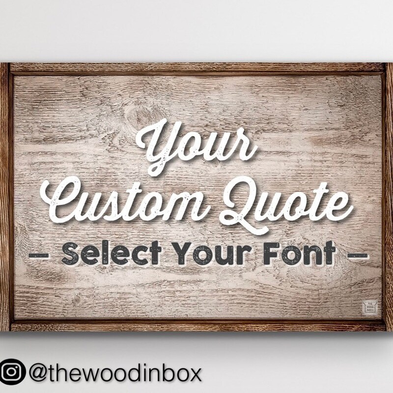 Custom Canvas Quote - Etsy