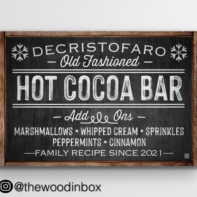 Hot Cocoa Bar - Etsy
