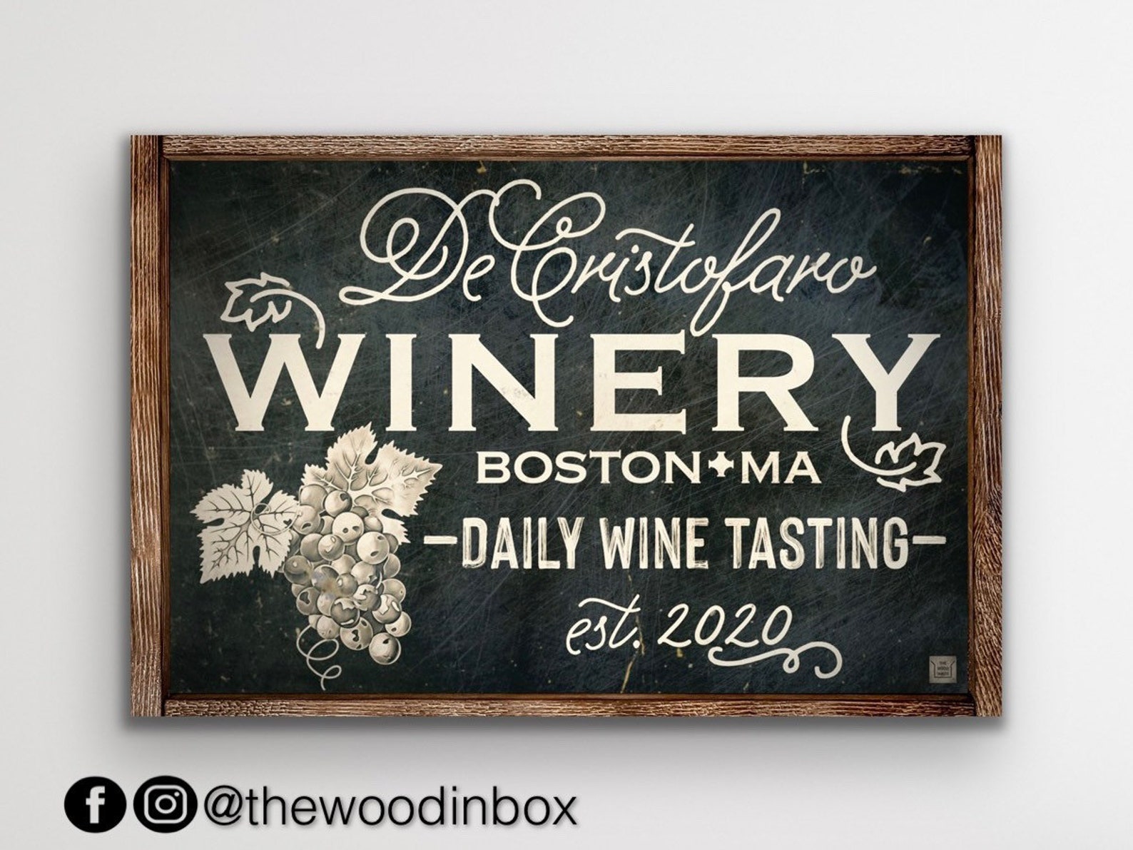 Custom Wine Sign black Wine Bar Decor Winery Sign Last | Etsy