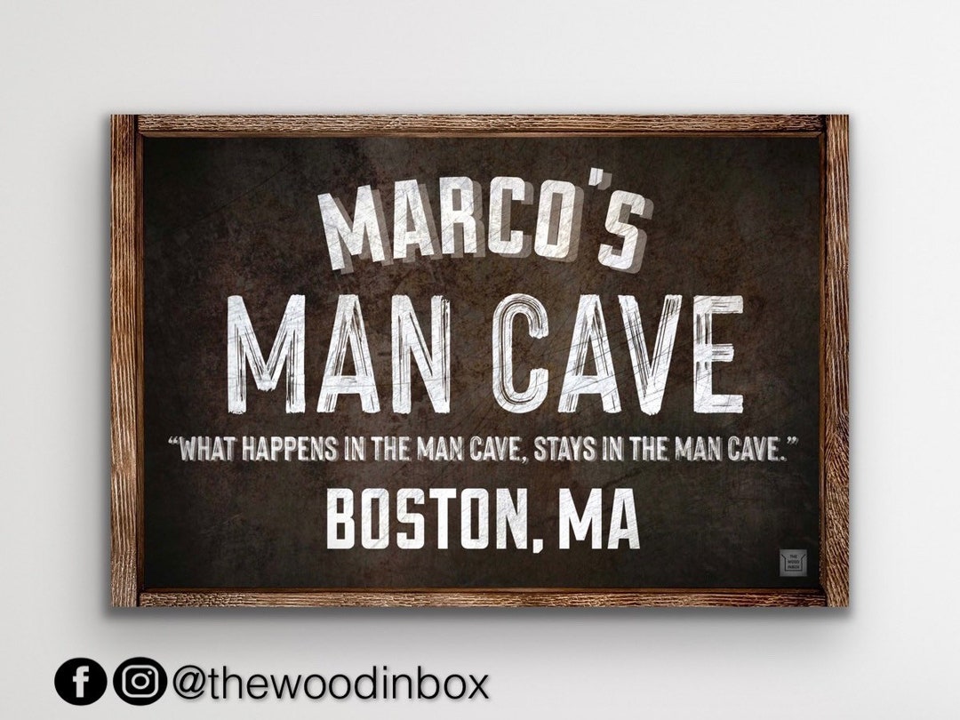 Personalized Man Cave Sign Man Cave, Theater, Game Room Decor Farmhouse ...