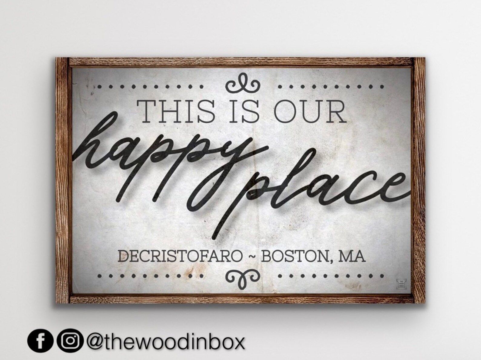 Custom This is Our Happy Place Sign Inspirational Entryway - Etsy