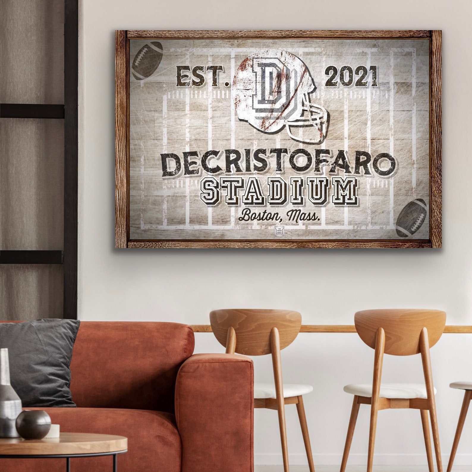 Personalized Football Stadium Sign Sports Bar Man Cave or | Etsy