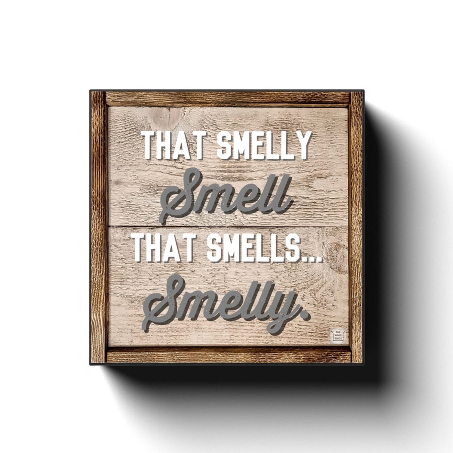 That Smelly Smell Sign Funny Bathroom Canvas Decor | Etsy