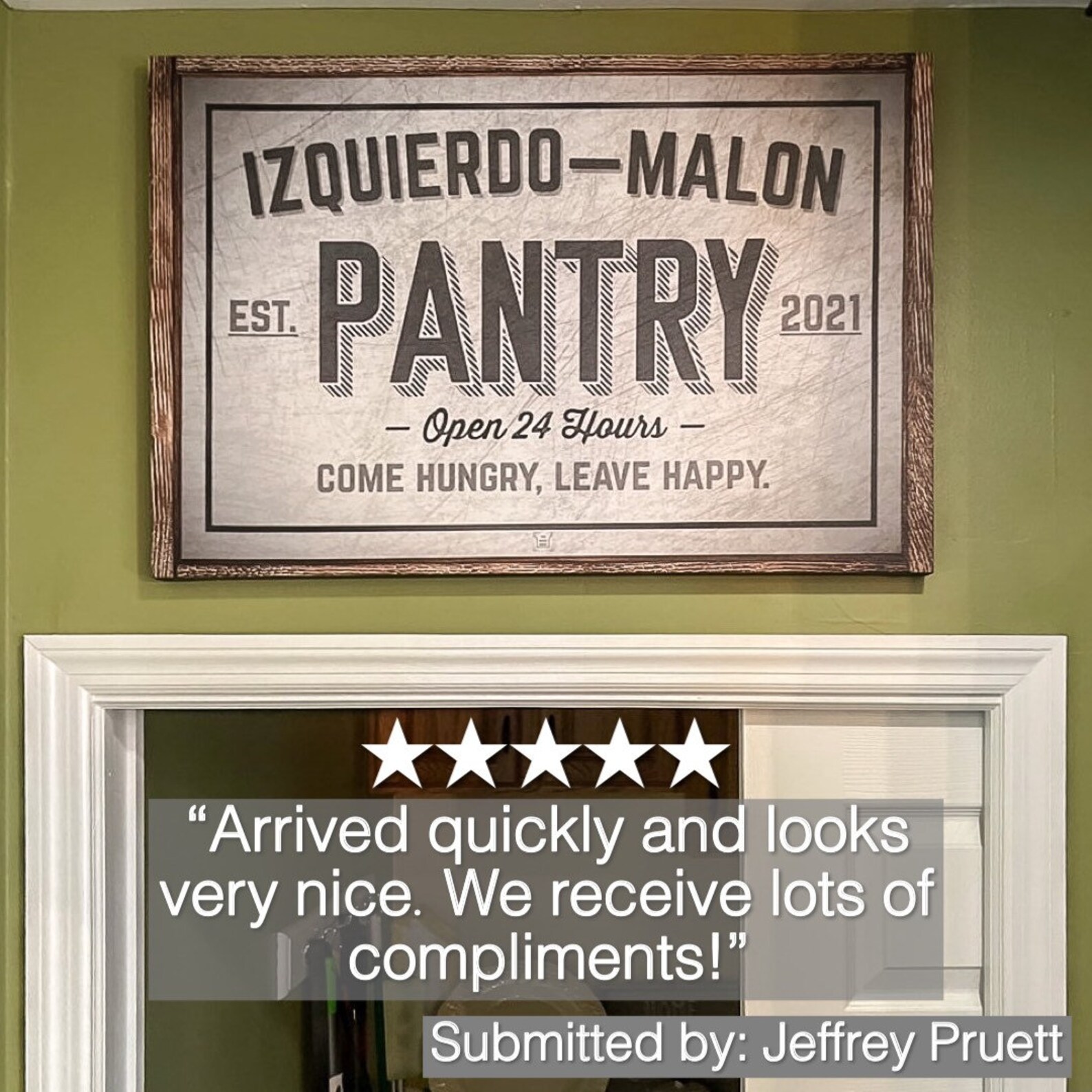 Personalized Pantry Sign Funny Kitchen & Pantry Sign Last - Etsy