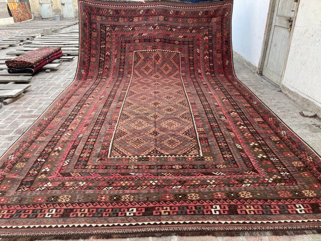 9.7x15.11 Ft Antique Palace Size Rug - 10x16 Afghan Luxurious Oriental ...