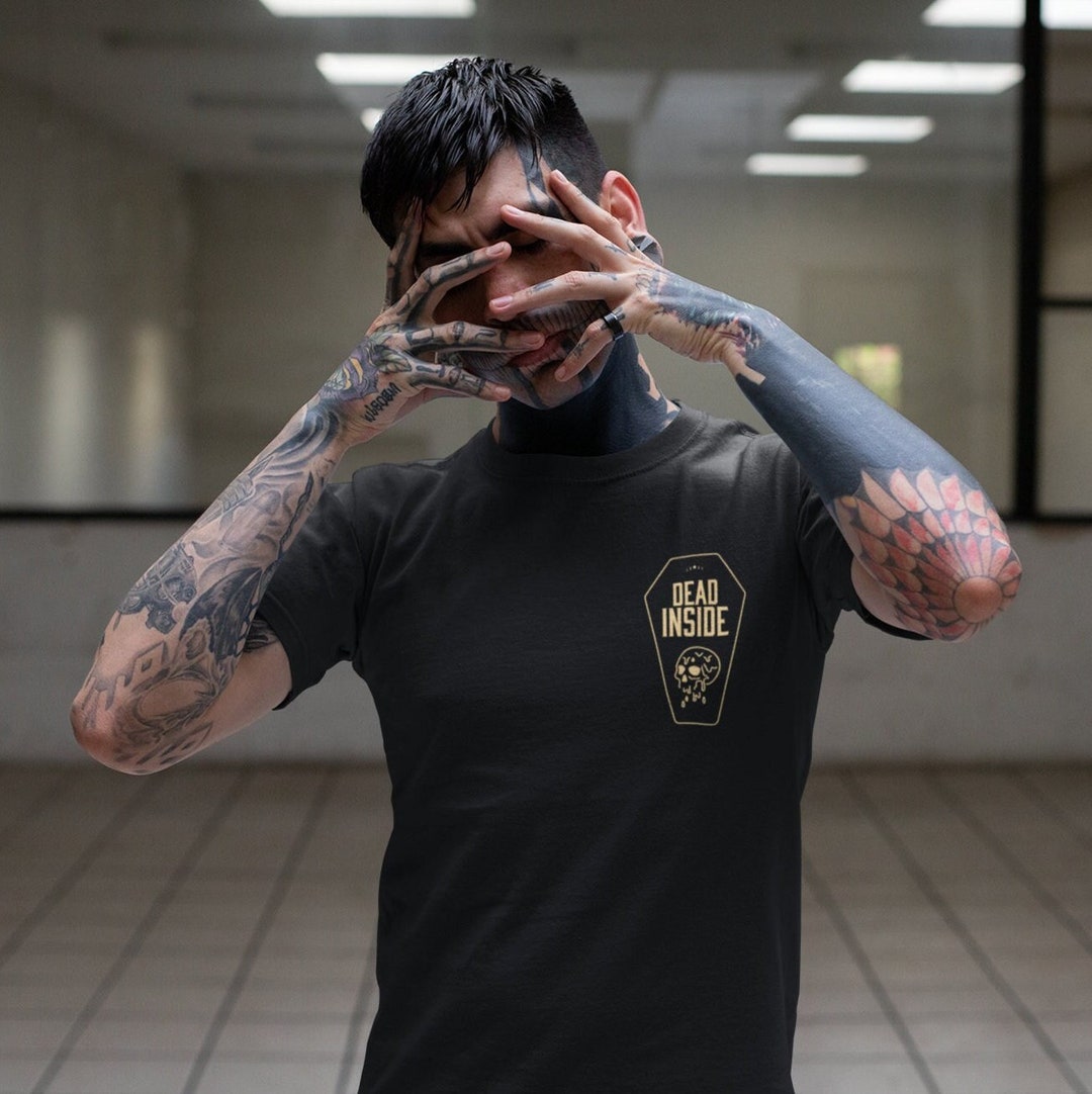 Dead Inside Shirt, Edgy Goth Shirt, Funny Gothic Gift Ideas, Valentines ...