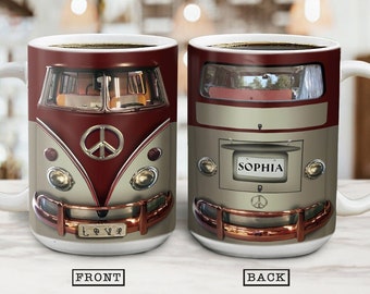 Hippie Van Mug - Etsy