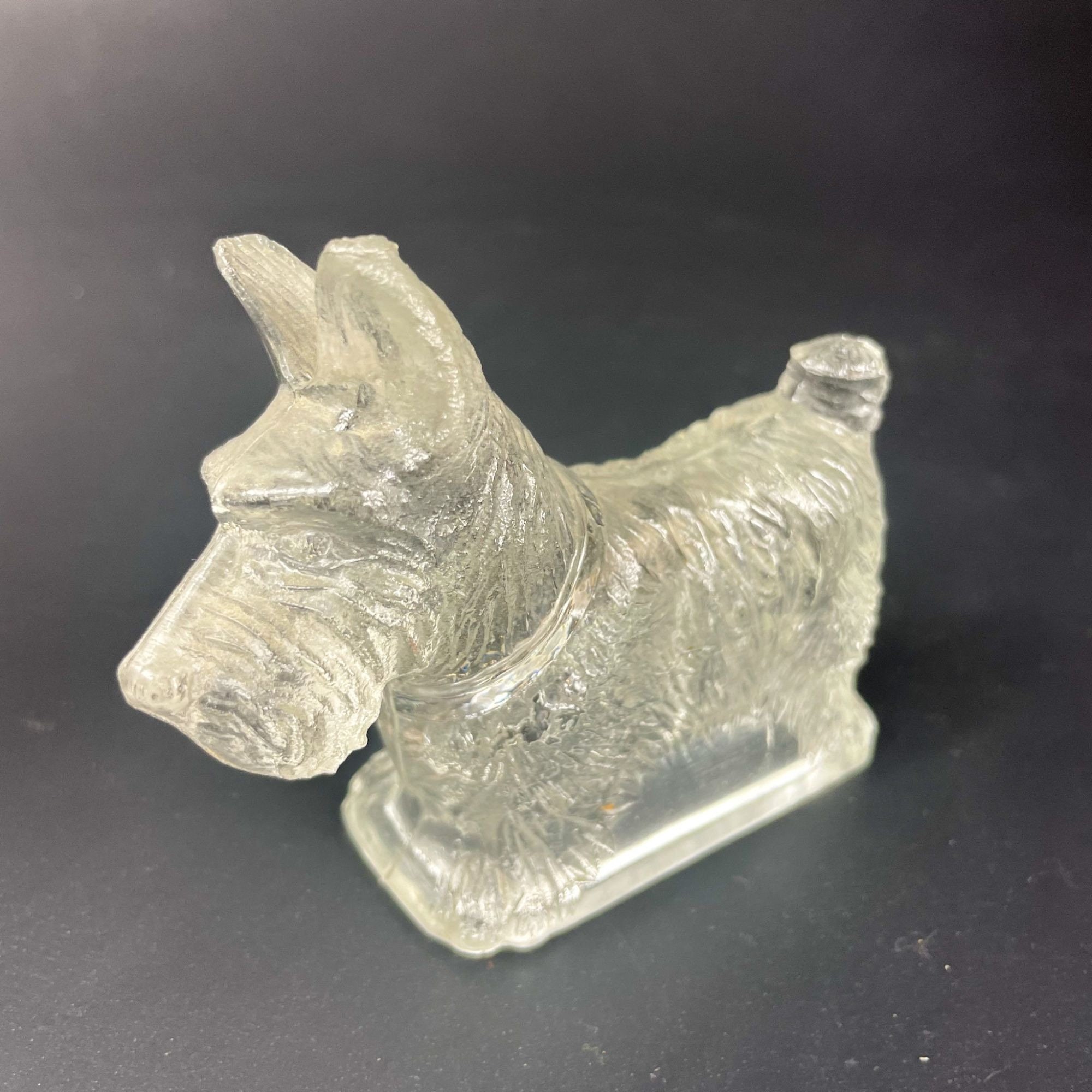 Jeannette Glass Scottie Dog Candy Container - Etsy