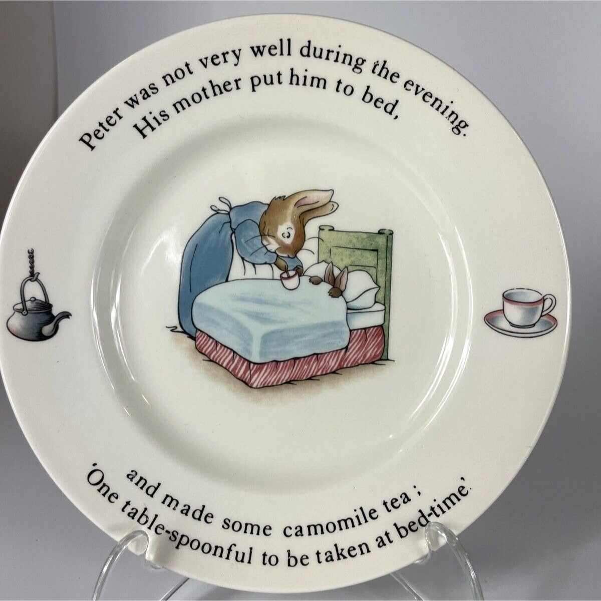 Peter Rabbit WEDGWOOD Beatrix Potter Nursery Tea Set Cup and Plate - Etsy