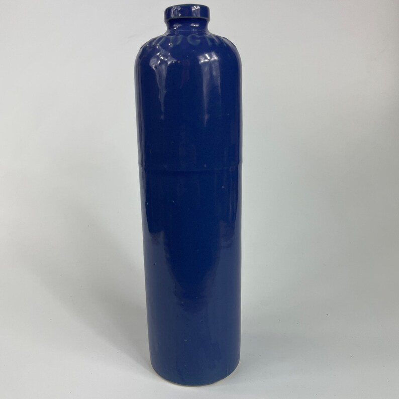 Dubouchett Ceramic Liquor Bottle Cobalt Blue | Etsy