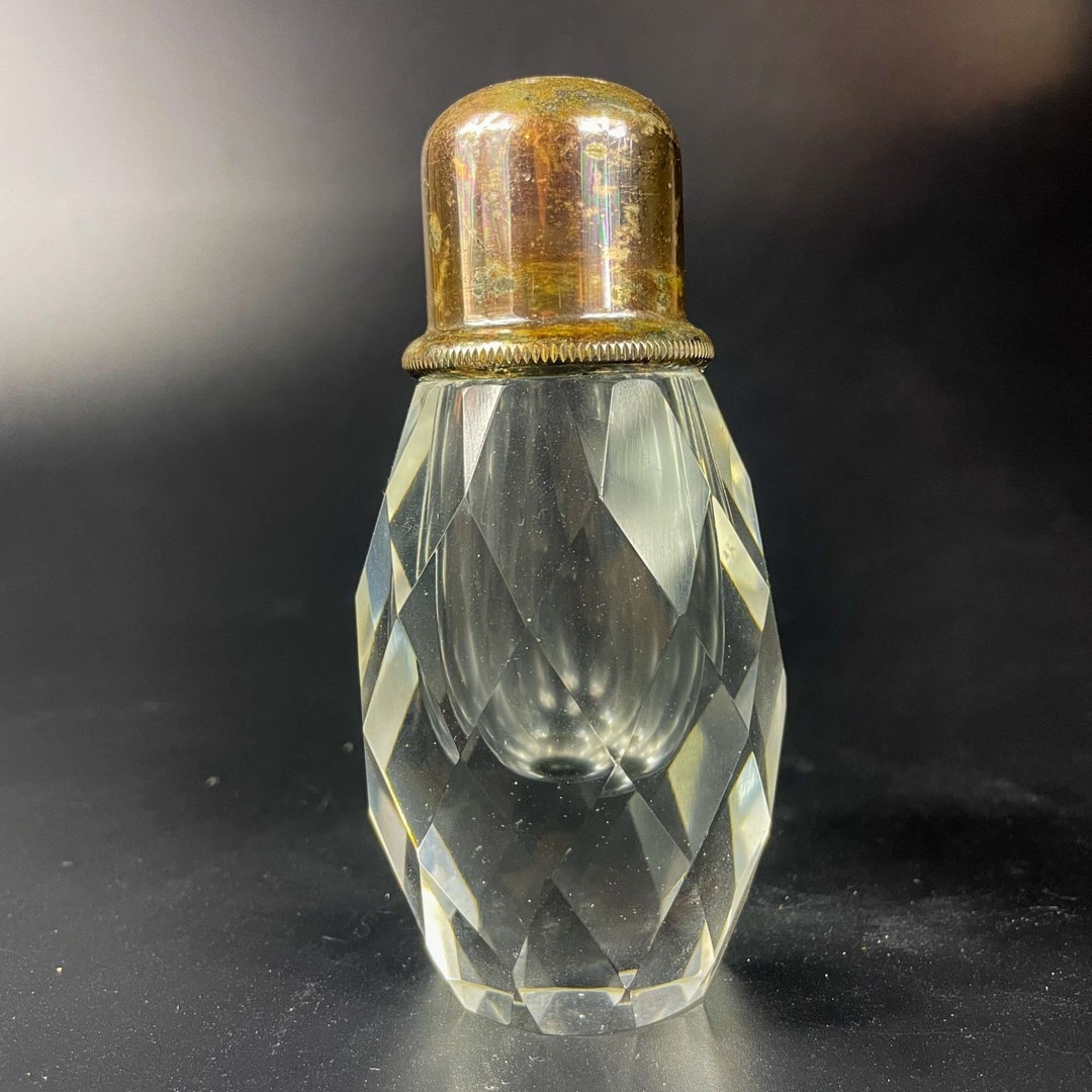 Vintage Post House Faceted Hand Cut Lead Crystal Salt Shaker Made in ...