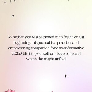 Printable 2025 Manifestation Journal - Daily Goal Setting & Intentions ...