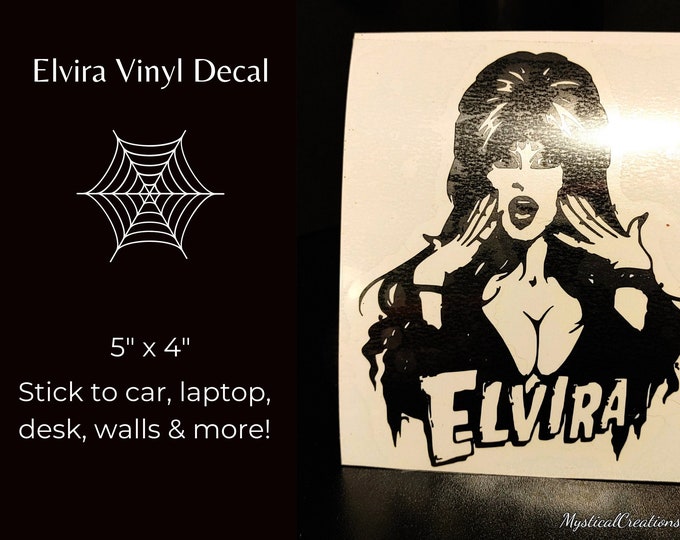Elvira Vinyl Decal Sticker - Car, Water Bottle, Laptop, Wall Sticker ...