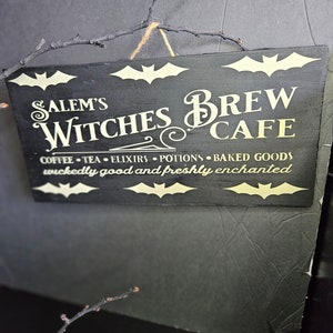 Witchy Wood Sign, Coffee Bar, Wall Decor, Front Door Sign, Witch Gift ...