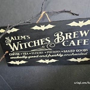 Witchy Wood Sign, Coffee Bar, Wall Decor, Front Door Sign, Witch Gift ...