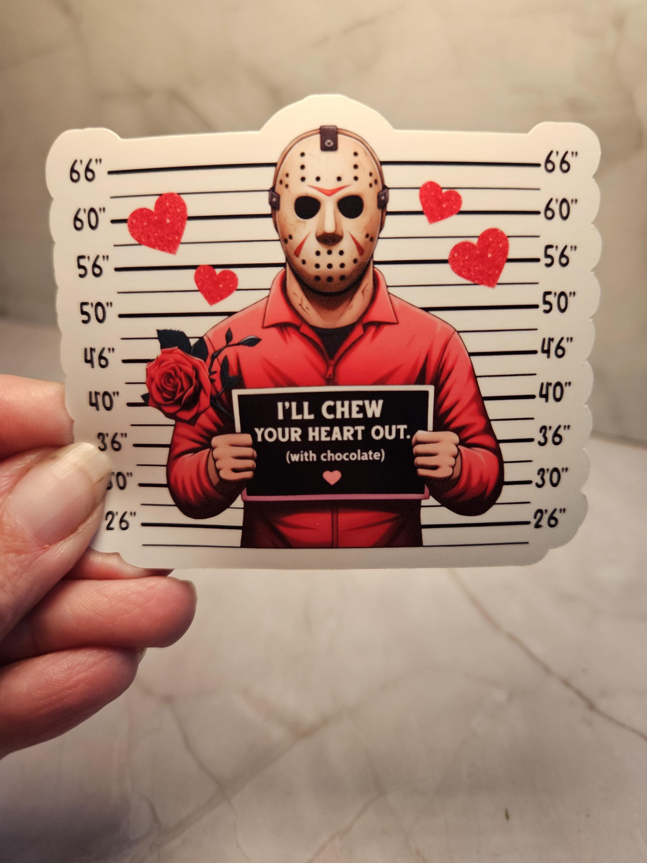 Valentine Horror Stickers – Creepy Loveable Slasher Love Collection (12 ...