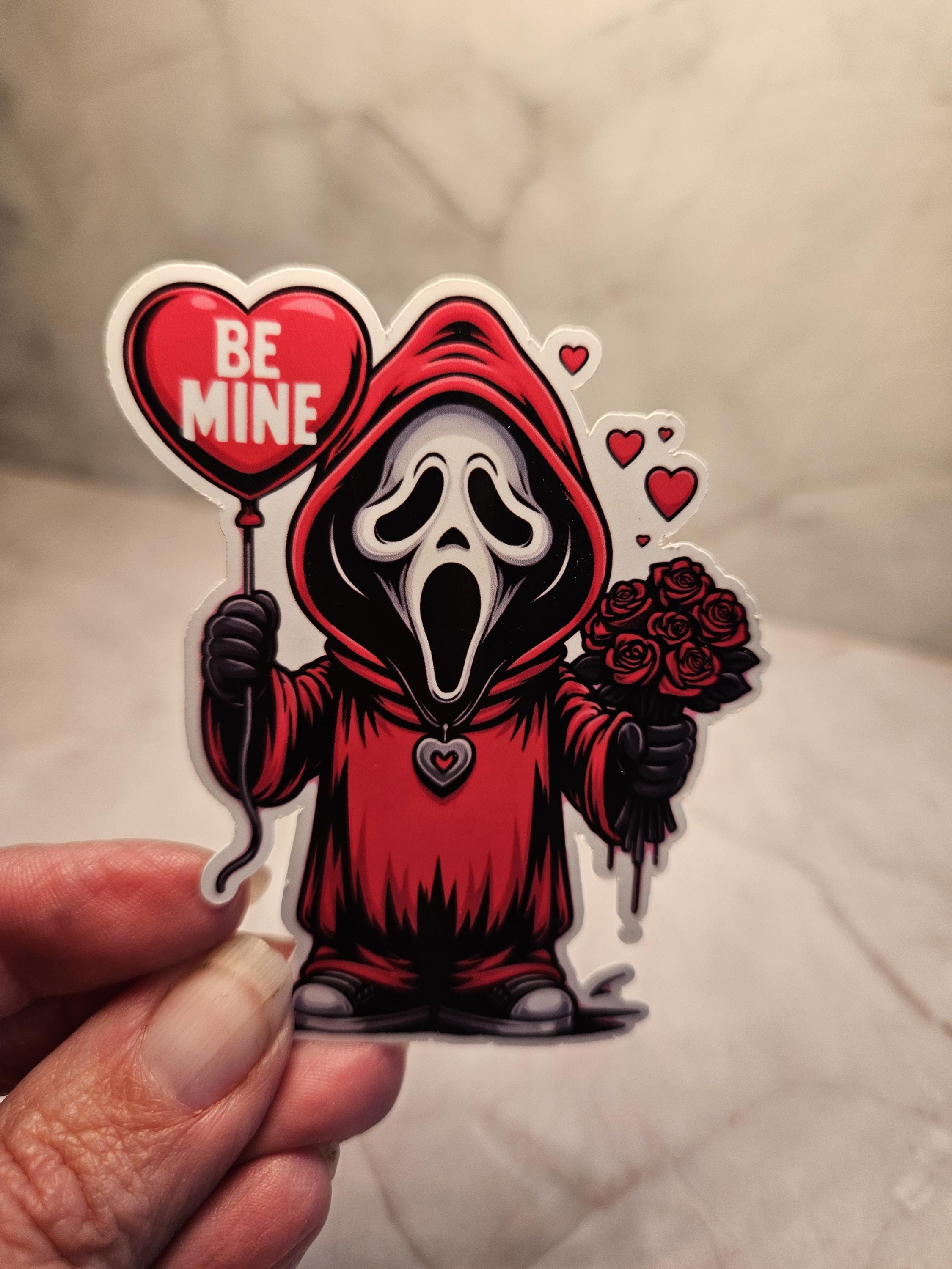 Valentine Horror Stickers – Creepy Loveable Slasher Love Collection (12 ...