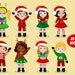 Christmas Kids / Children - Digital Clipart, Christmas Clipart - Etsy