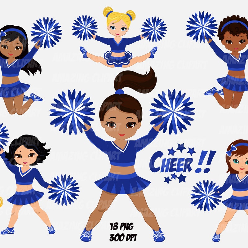 Cheerleader Clip Art - Etsy