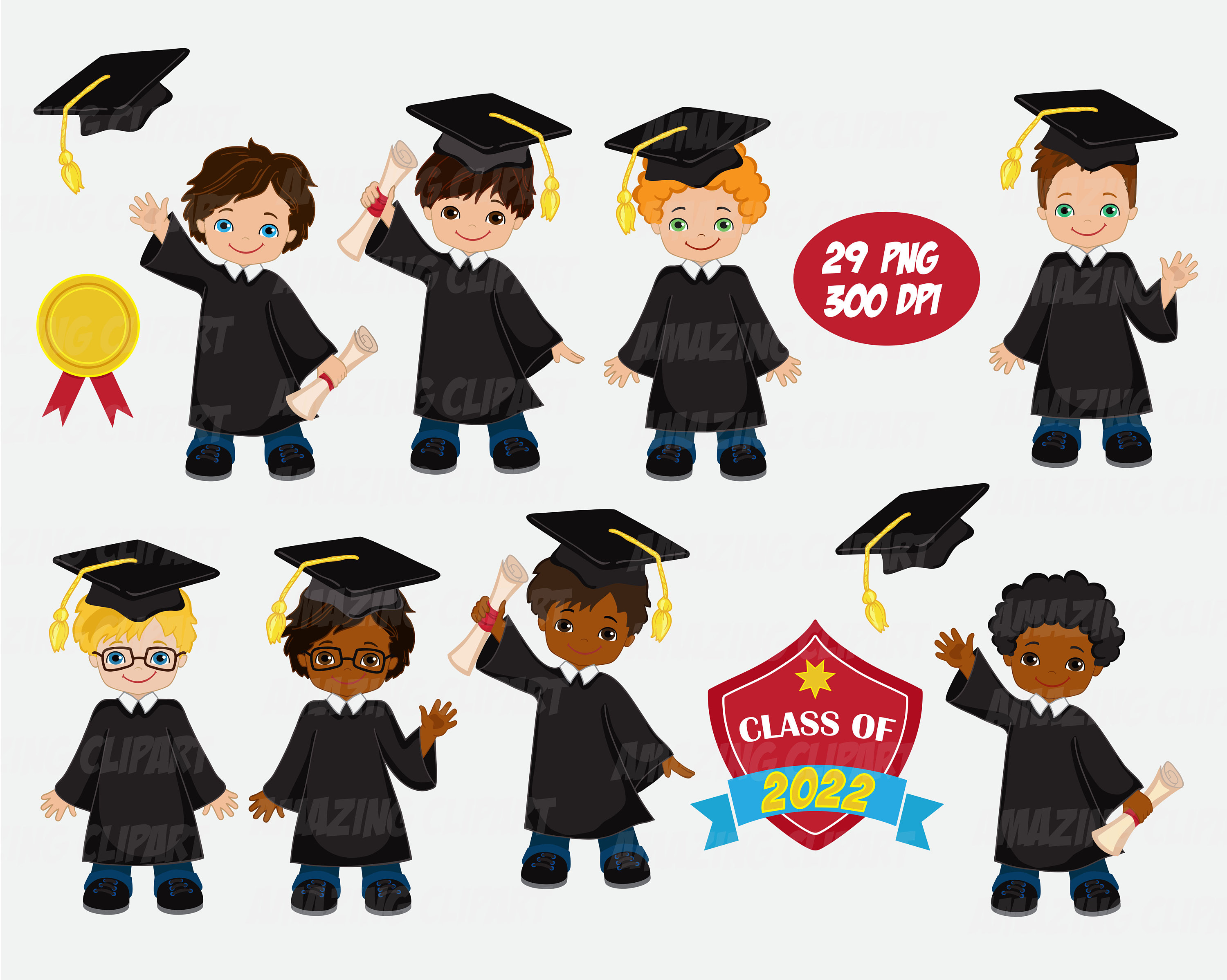 Boy Graduate Clipart