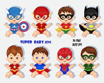 Superheroes Clipart Superhero Png Superhero Birthday | Etsy