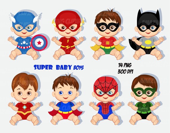 Baby Superhero Clipart