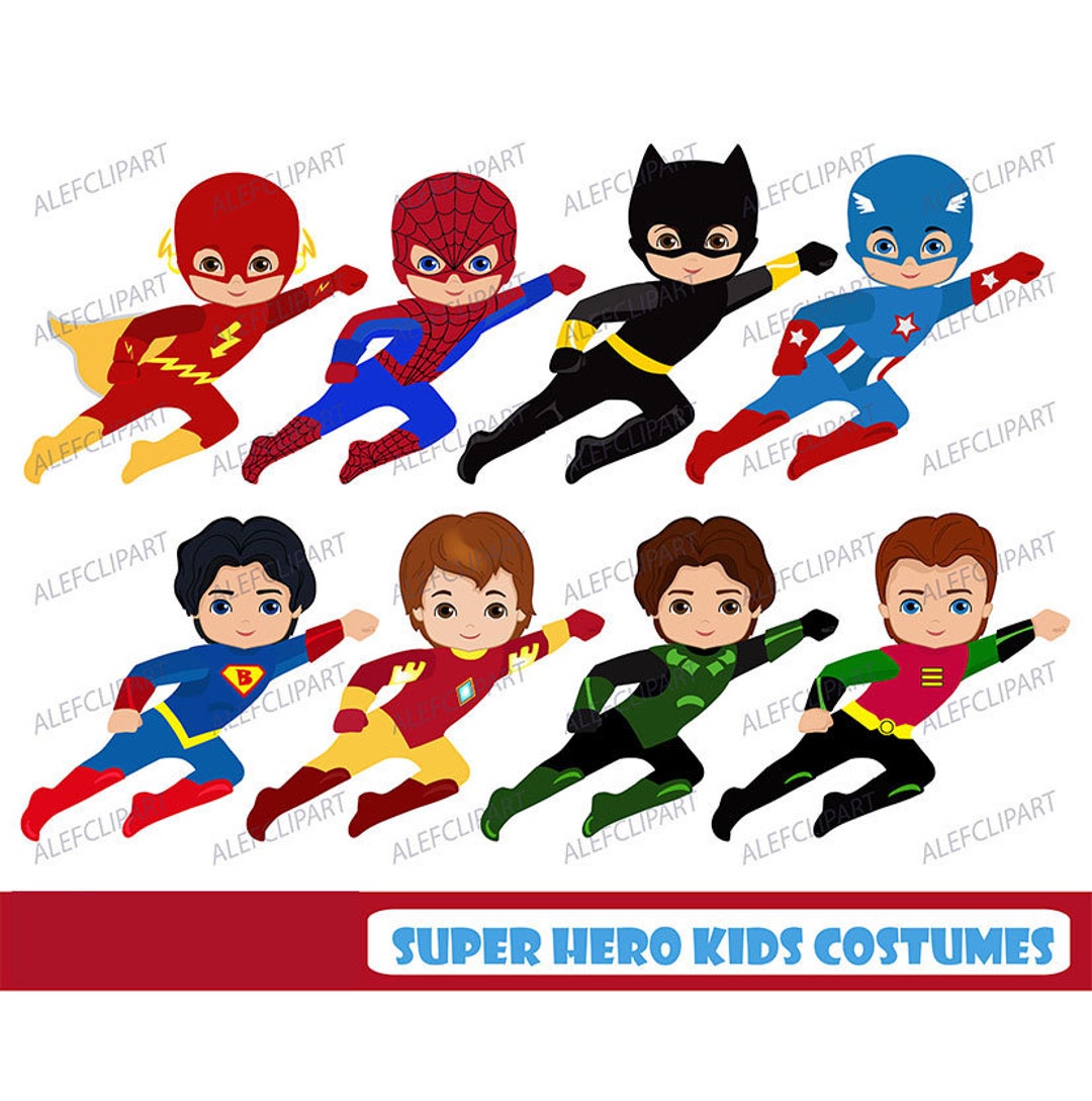 Superhero Boys Clipart, Superheroes Clipart, Superboy Png, Superhero ...