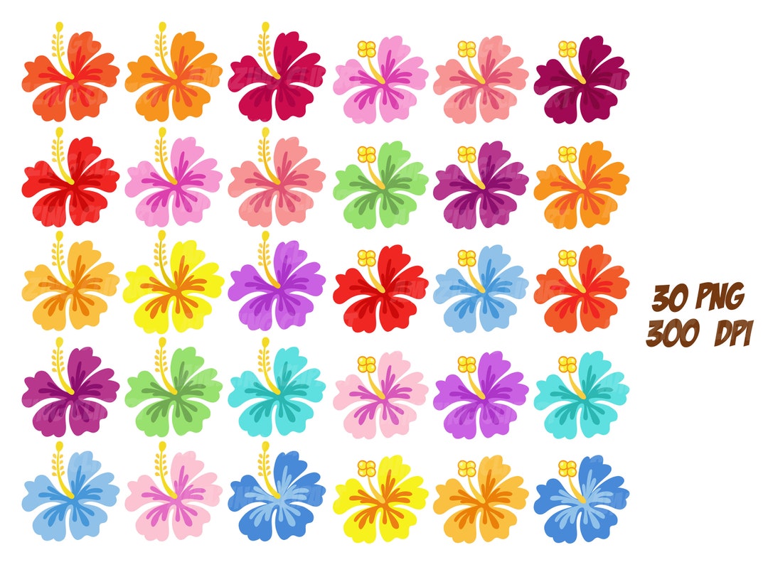 Hibiscus Clipart - Hibiscus Flower - Clip Art Hawaiian Flower Clipart ...