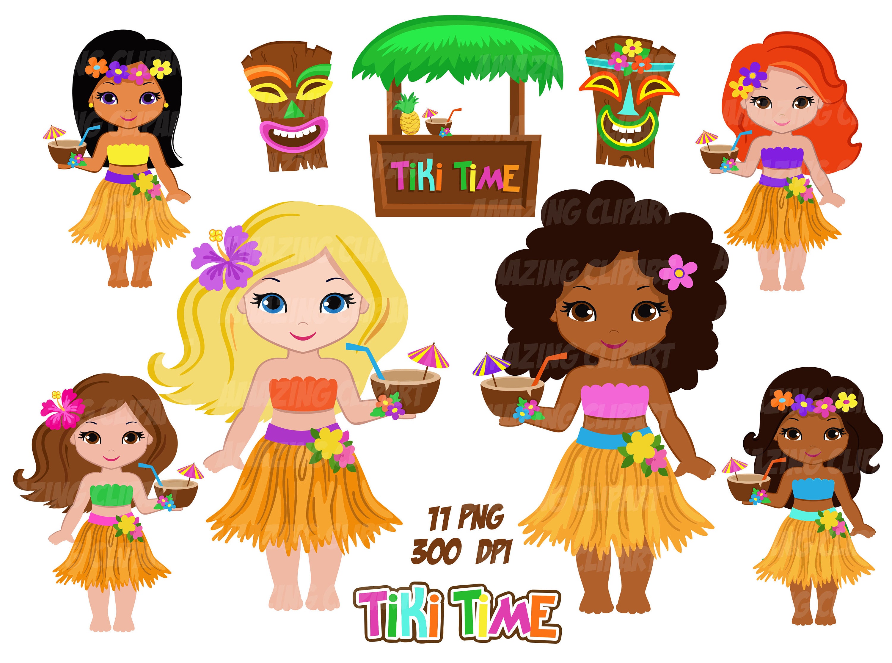 Luau Animated Clipart