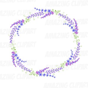 Floral Wreaths Clipart, Floral Frame Clipart, Floral Border EPS, Spring ...