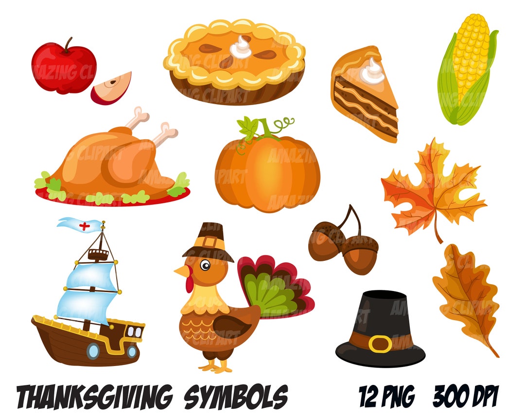 Thanksgiving Clipart. Thanksgiving Digital Images. Fall Haverst ...