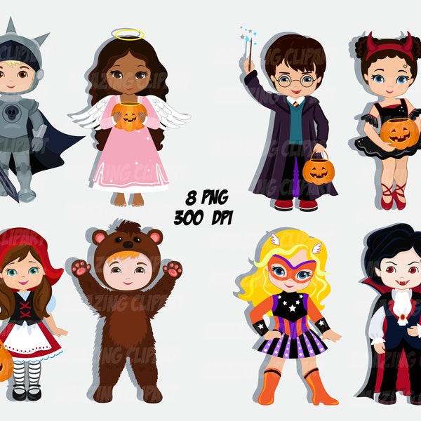 Kids Costume Clipart - Etsy