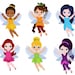 Fairies Digital Clipart Fairy Digital Clip Art. Cute Fairies - Etsy