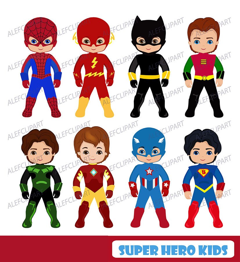 Superhero Boys Clipart, Superheroes Clipart, Superboy Png, Superhero ...