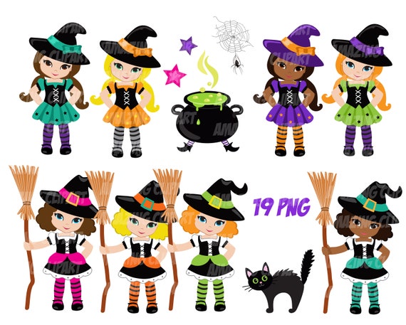 Friendly Witch Clipart