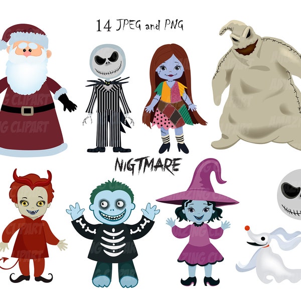 Nightmare Clipart - Etsy