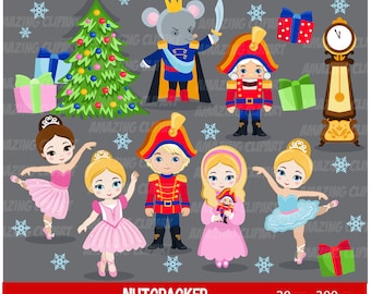 Nutcracker Ballet Digital Clipart Set christmas Digital Clipart ...