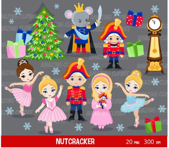 Nutcracker Ballet Nutcracker Digital Clipart Set Christmas - Etsy