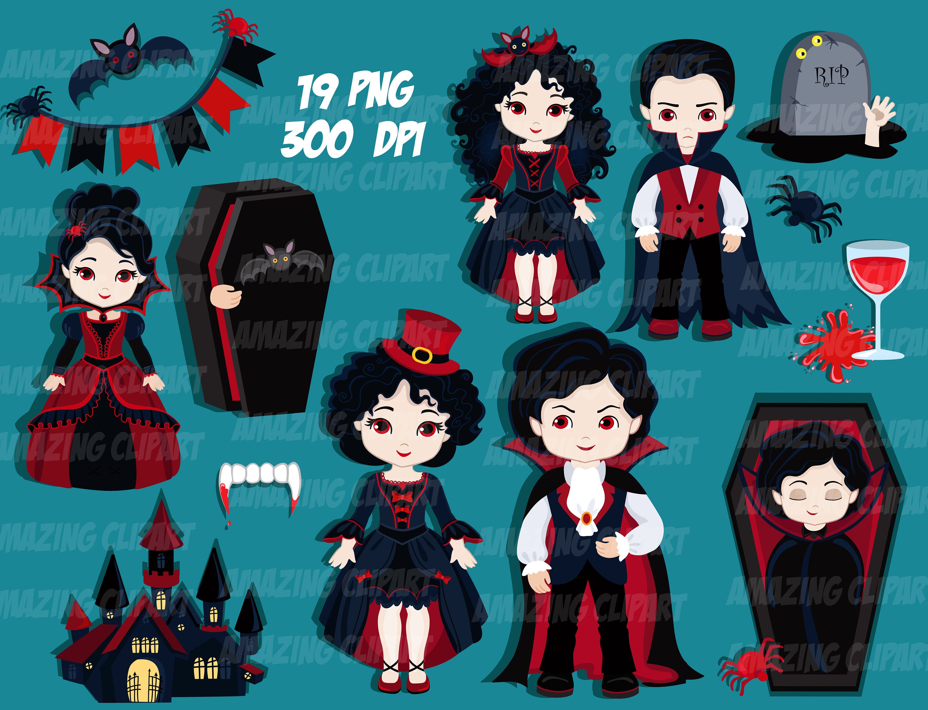 Vampire Lady Clipart