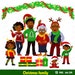 Christmas Family Clipart, Family African American, Christmas Clip Art ...