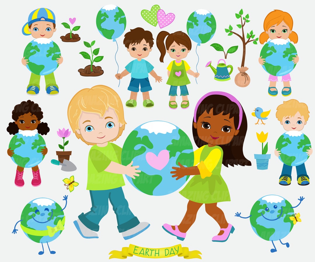 Save the Earth Clipart, Environment Clipart, Save the Planet, Earth Day ...