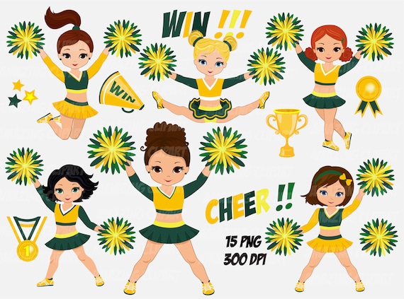 Children Cheerleader Clipart